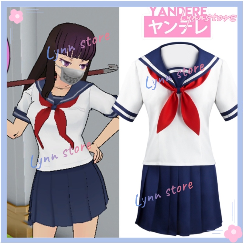 Ayano Aishi Cosplay Costume Game ‘’Yandere Simulator‘’ Sailor Suit ...