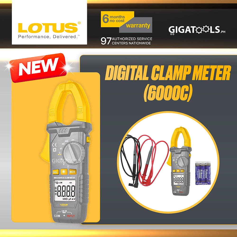 *NEW* Lotus LTCM8300A Digital Clamp Meter (6000C) | Shopee Philippines