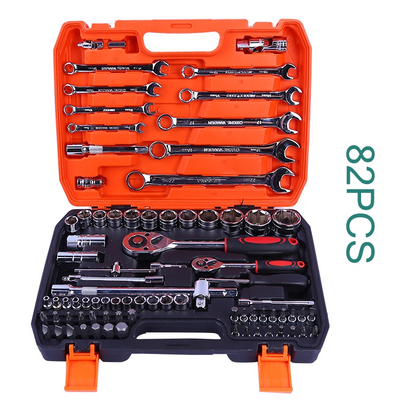 82 PCS Automotive Tools set for motorcycle/car Socket Spanner/Ratchet ...