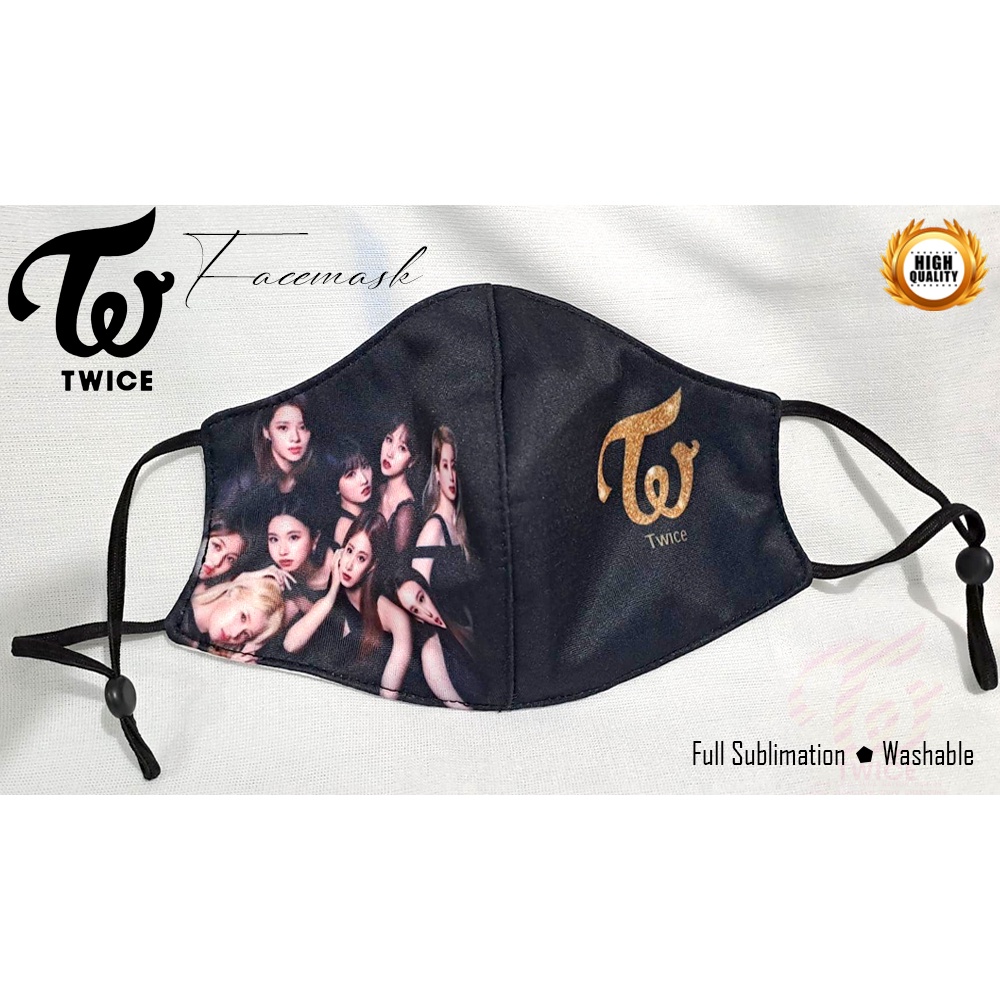 Twice KPOP IDOL Once fan facemask for adult and kids washable ...