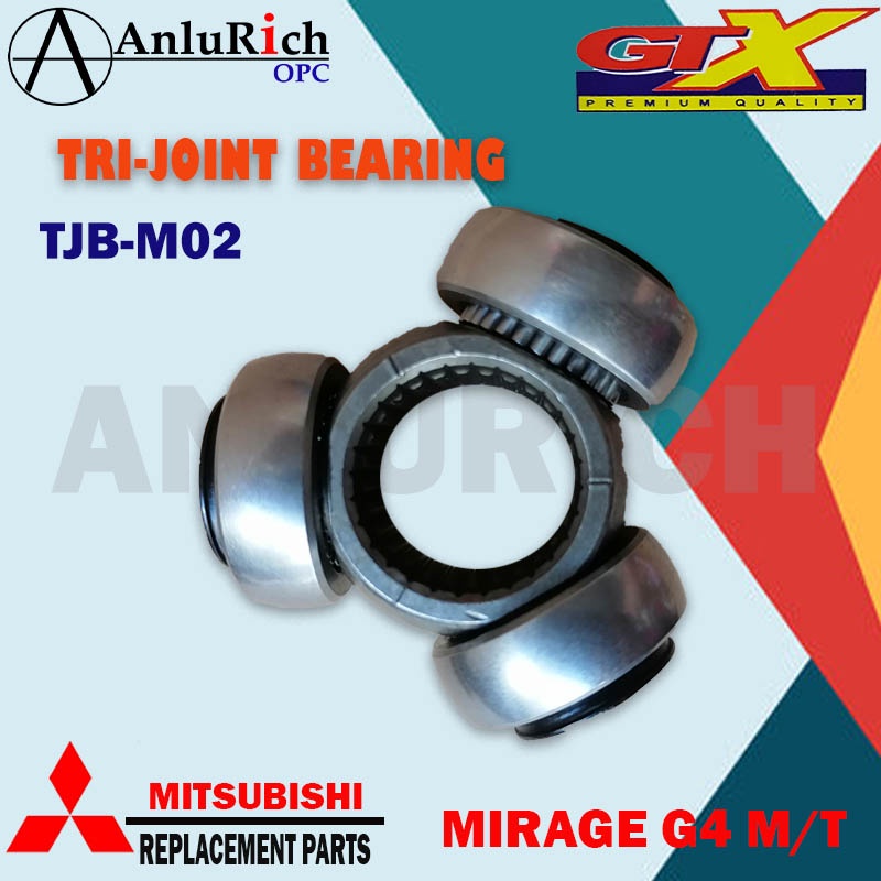 TRI-JOINT BEARING MITSUBISHI MIRAGE G4 M/T GTX PART NO: TJB-M02 ...