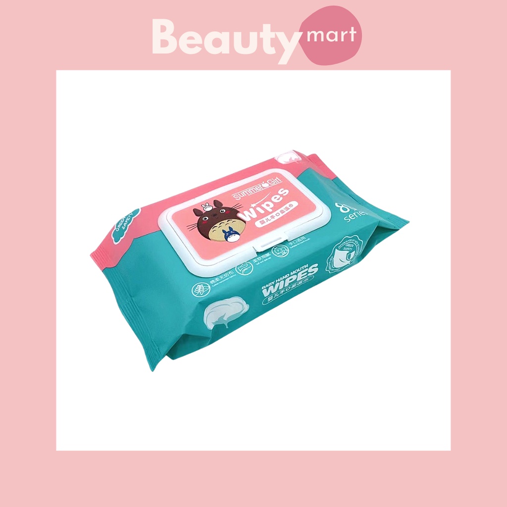 Baby Wipes Wet Tissue Non-Alcohol Paraben-Free Fragrance-Free (80PCS ...