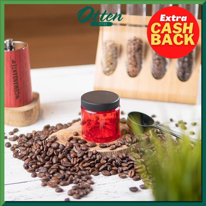 Comandante - Polymer Bean Jar (Red) - Coffee Powder Container ...