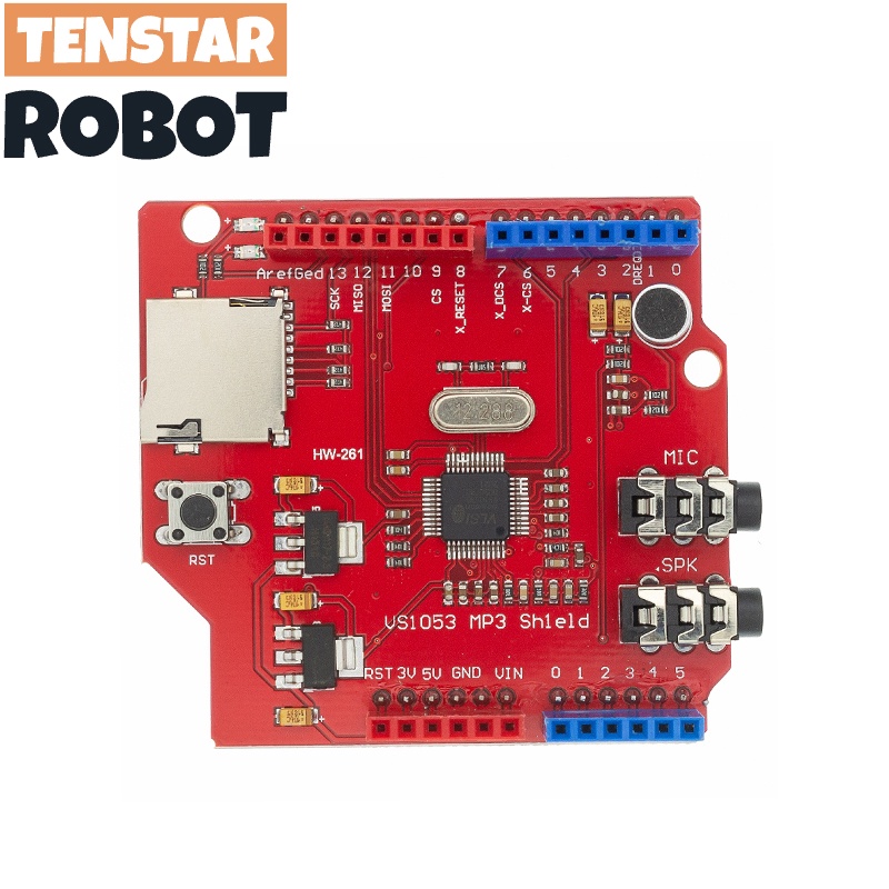 VS1053 VS1053B Stereo Audio MP3 Player Shield Record Decode Development ...