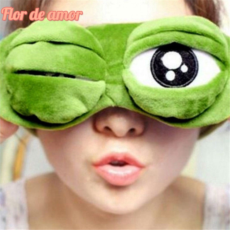 3D Frog Eye Sleep Mask Cute Cartoon Frog Eye Blindfold Cover, Super ...