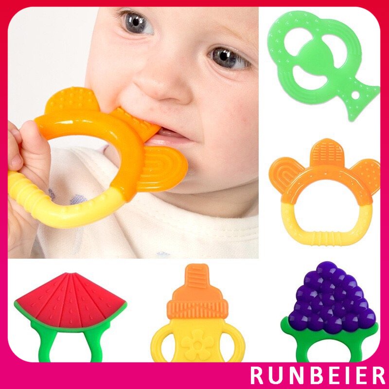 Runbeier Top Sell Baby Fruit Teether Teeth Nursing Toy BPA Free Soft ...