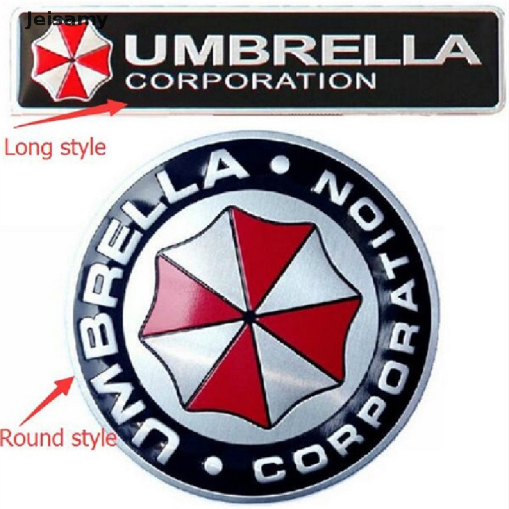 [Jei] 3D Aluminum Alloy Umbrella Corporation Resident Evil Decals ...