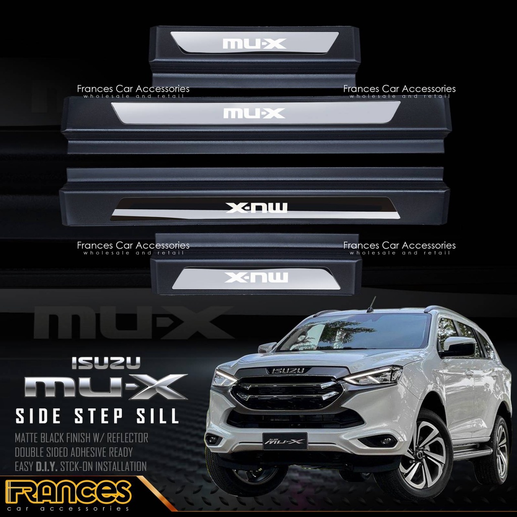 Isuzu Mux 2022-2025 4pcs Thick Thailand Made Side stepsill / Stepsill ...