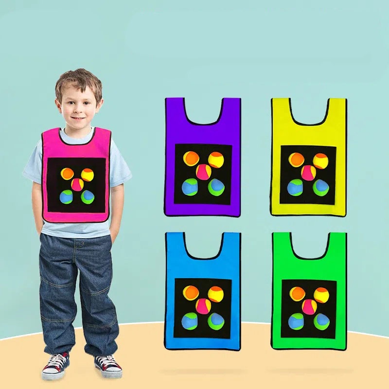 Sticky Vest Stick Ball Outdoor Throwing Target Game Props Fun ...