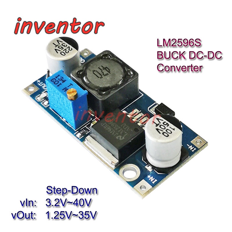 LM2596S DC-DC Buck Converter Vehicle Stabilizers Step-Down Power Supply Module LM2596 Adjustable ...