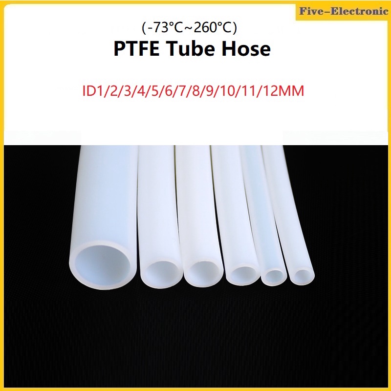 1Meter ID 0.5~20mm PTFE Tube F46 Teflon Tube Multiple Specifications Pipe Milk White And Clear ...