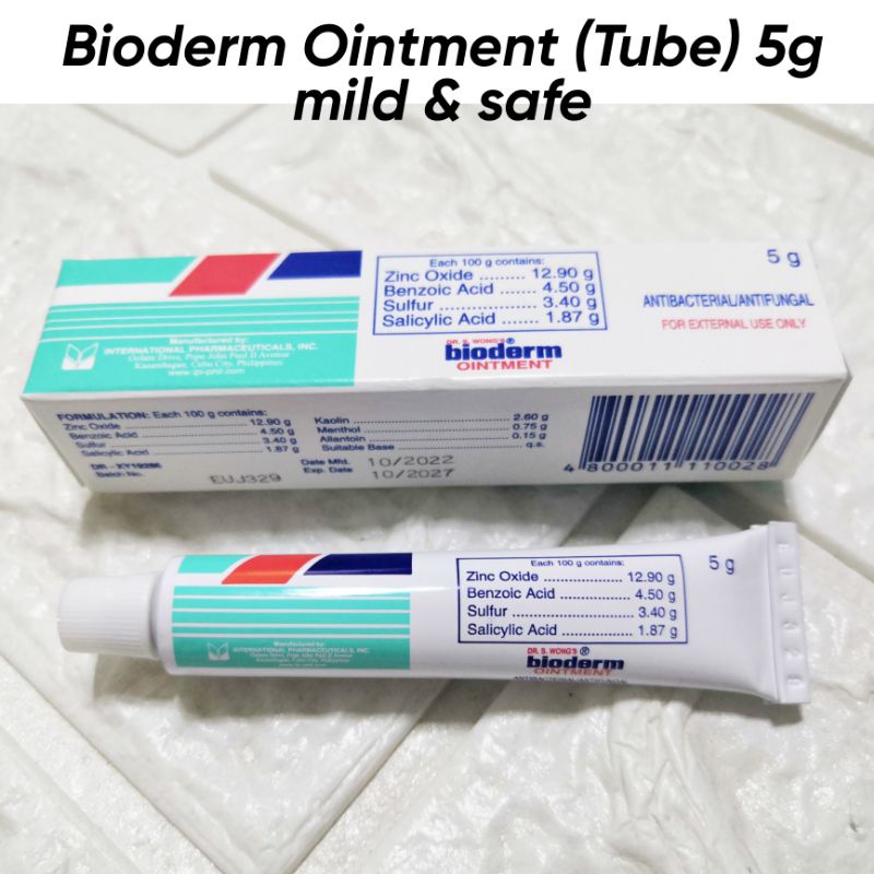 Bioderm Ointment (Tube) 5g mild & safe | Shopee Philippines