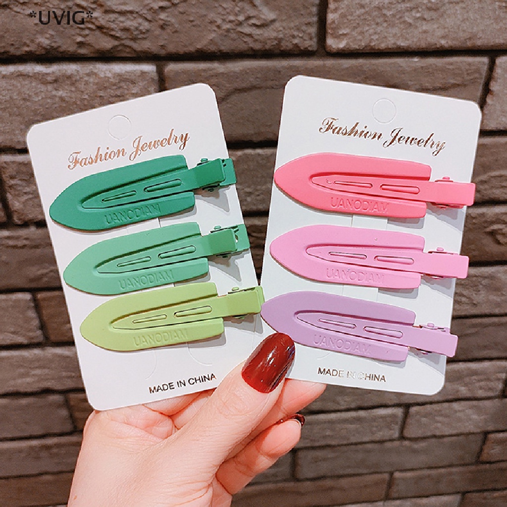 UVIG 3pcs No Bend Seamless Hair Clip Side Clip Bangs Fix Fringe ...