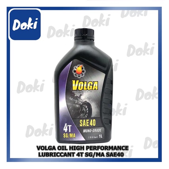 [DOKI MOTO] VOLGA OIL HIGH PERFORMANCE LUBRICANTS 4T SG/MA SAE40 1LITER | Shopee Philippines
