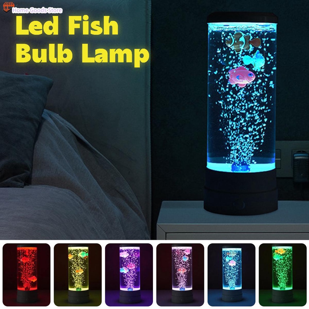 LED Fish Lamp Kit Multi-Color Changing Aquarium Tank Night Light ...