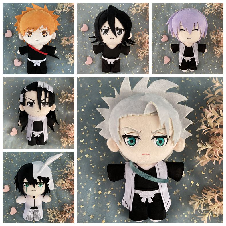 20cm Anime BLEACH Plush Doll Kurosaki Ichigo Kuchiki Rukia Kuchiki ...