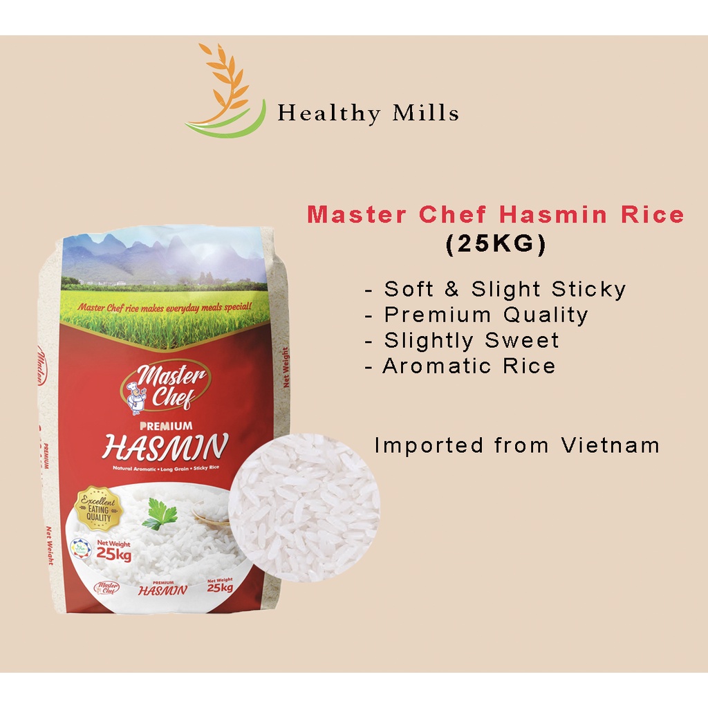 25KG Master Chef Hasmin Rice | Shopee Philippines