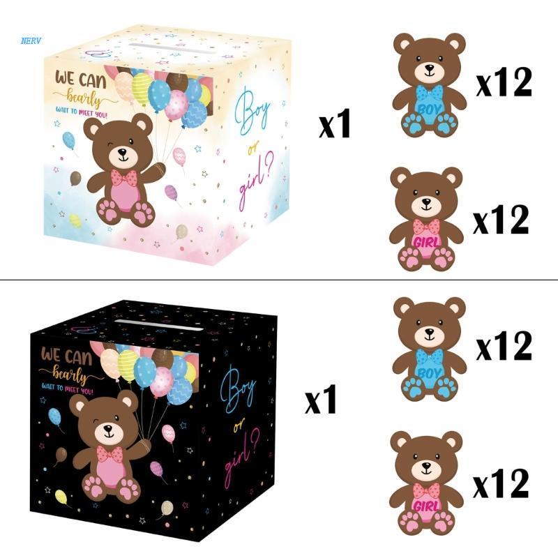 NERV Gender Reveal Party Decorations Baby Gender Reveal Voting Box with ...