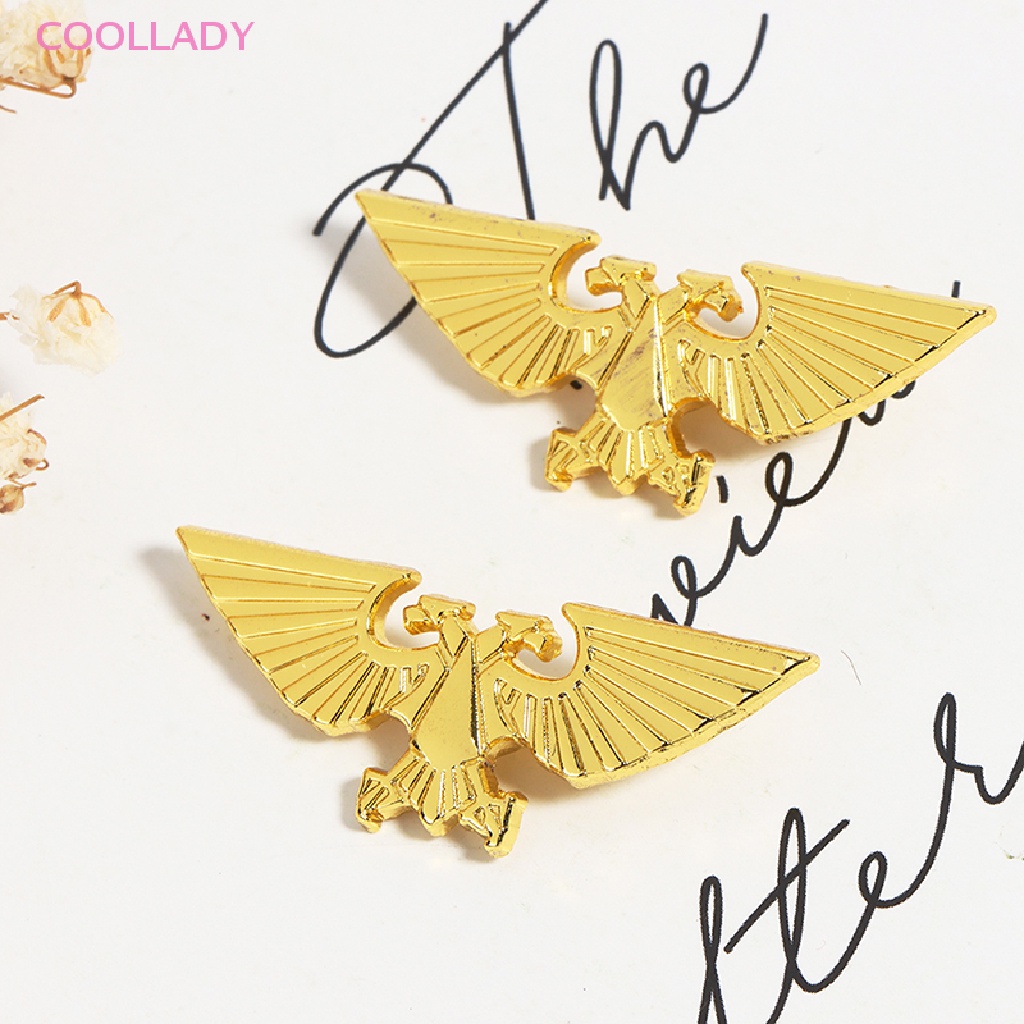 COOLLADY 1pc Golden Double Head Eagle of Empire badge Imperial Aquila ...