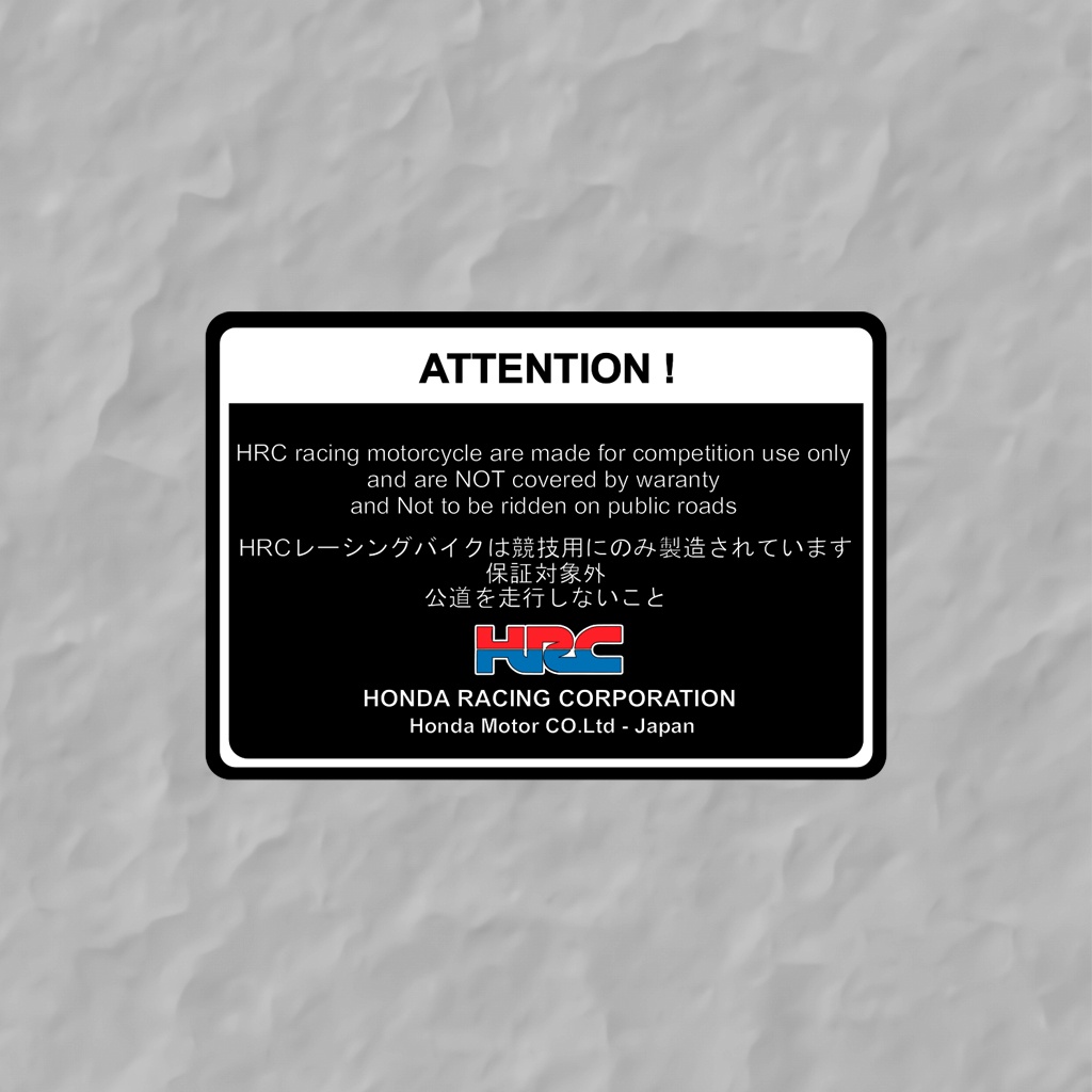 Honda RACING Sticker | Motorcycle Sticker | Racing Sticker | Shopee ...
