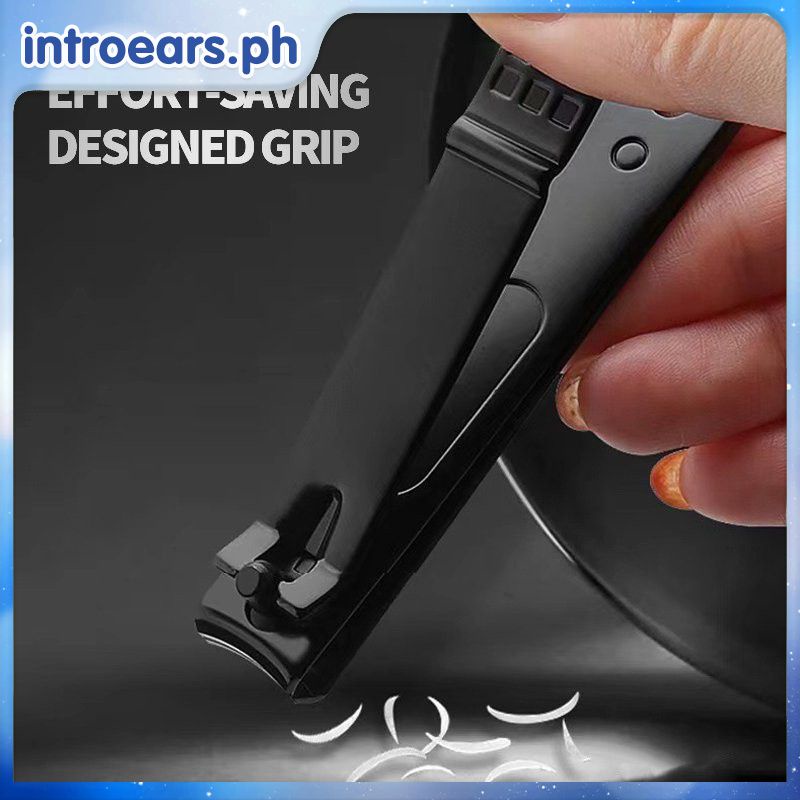 INTR Nail Clippers Set Nail Manicure Trimmer Tools Black Stainless ...