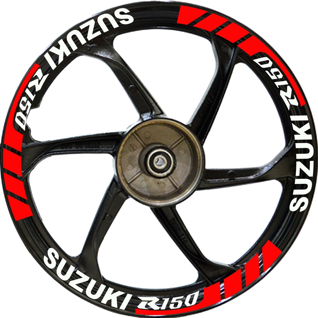 Suzuki raider R150 mags sticker decals set for 2 wheels front and rear ...
