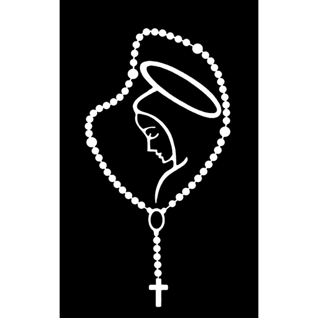 HOLY ROSARY DECALS | ROSARY CAR STICKER | WATERPROOF | WEATHERPROOF ...