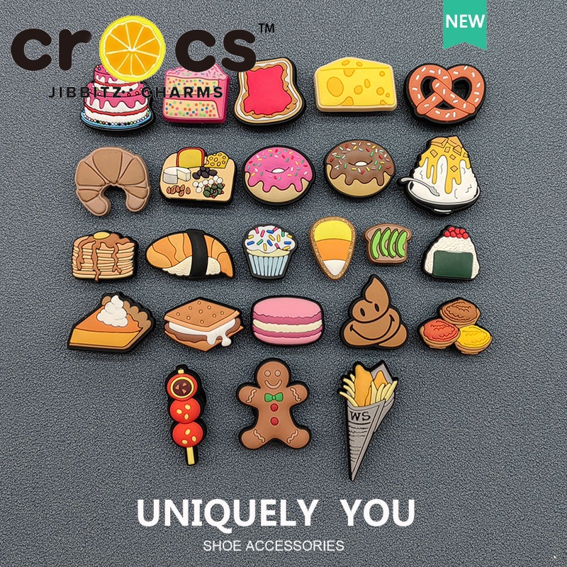cross jibbitz charms 鞋花 鞋扣 甜品美食系列 shoe accessories jibbitz button ...