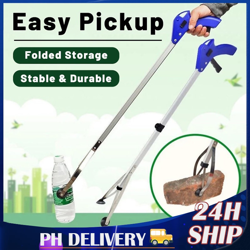 Folding litter picker Metal grab litter picker bar picking tool Outdoor ...