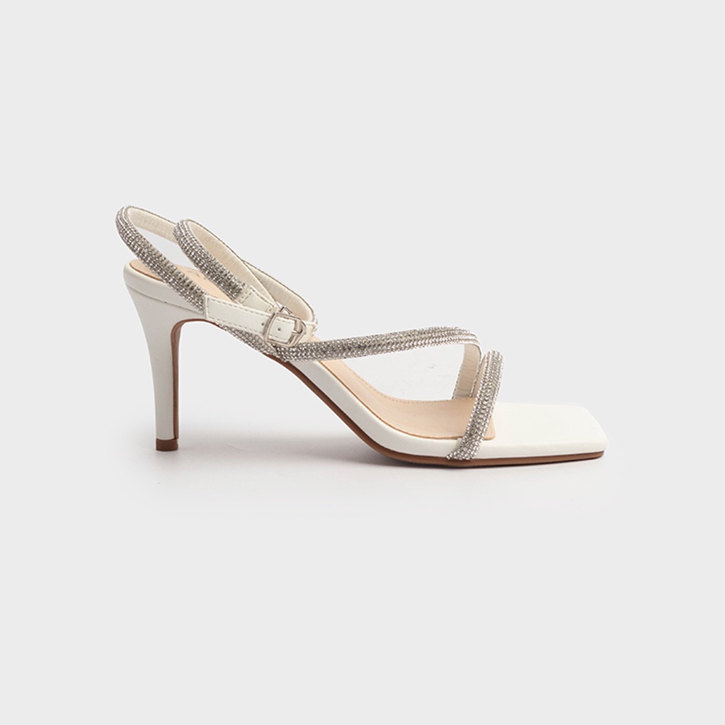 ALBERTO Women's Crystal Heeled Sandals | Shopee Philippines