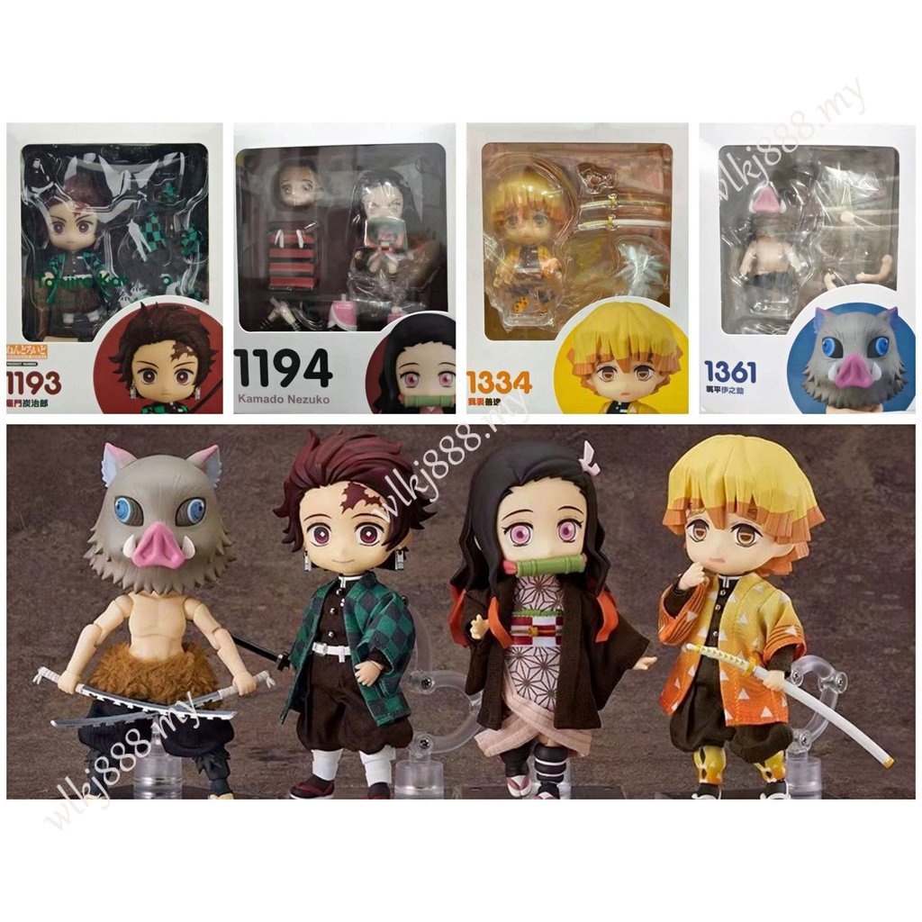Nendoroid Demon Slayer 1193 Tanjirou 1194 Nezuko 1655 Kochou Shinobu ...