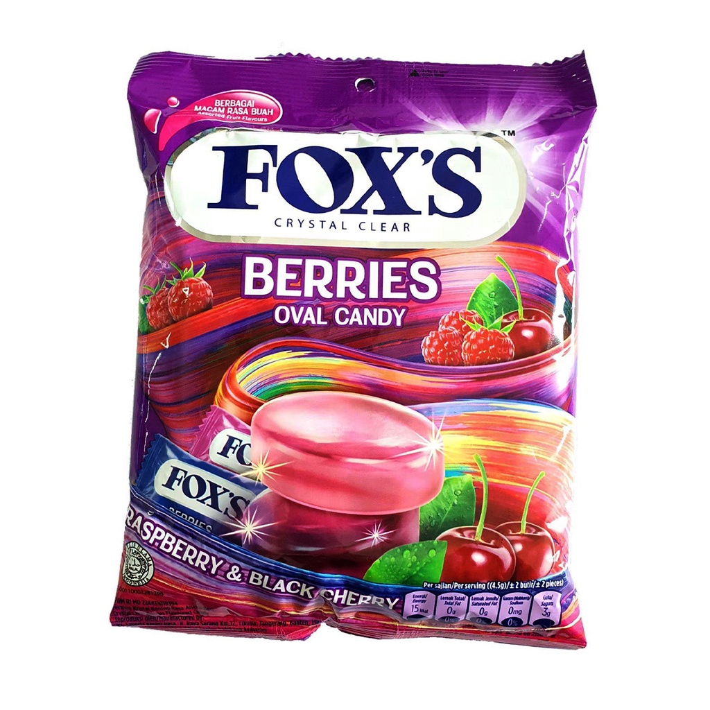 Fox's Crystal Clear Candy (Mints, Berries, Spring Tea, Fruits, Fruity Mints) 90g / 125g | Shopee ...