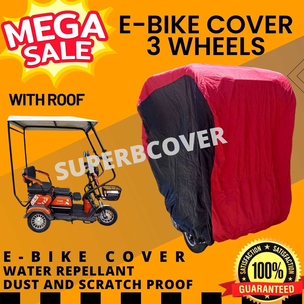 E-BIKE THREE WHEELS WITH ROOF STYLE FULL COVER HIGH QUALITY WATER ...