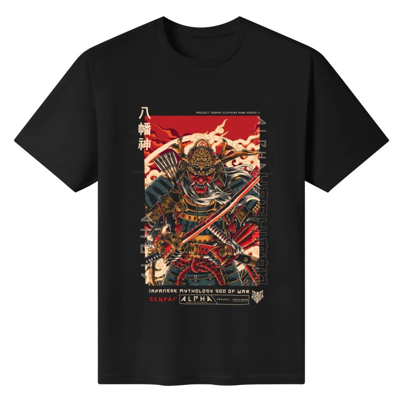 Japanese God Of war Senpai Oversized Shirt for Men Tshirt 100% Cotton ...