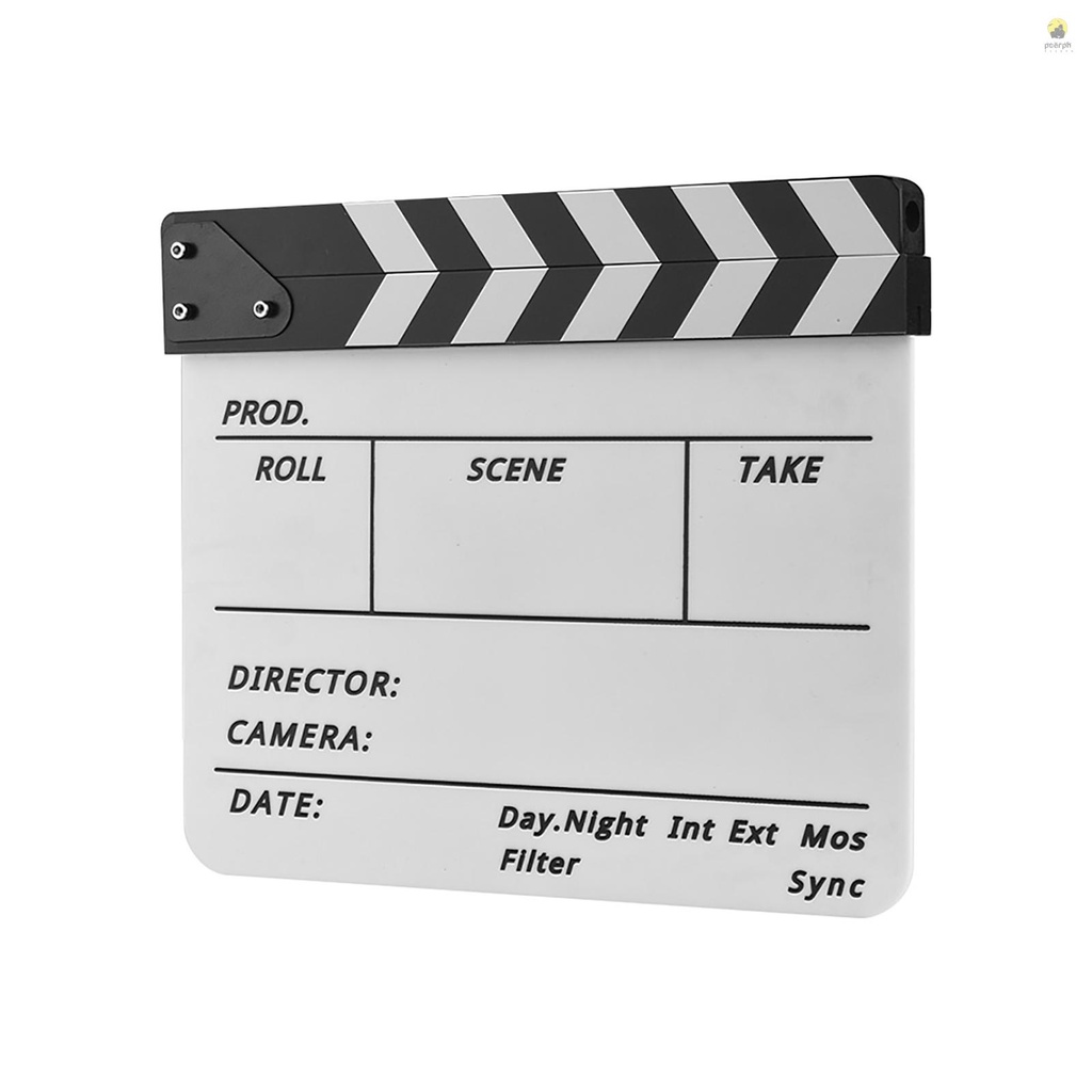pcerph) Professional Acrylic Clapboard Dry Erase TV Film Movie Director ...