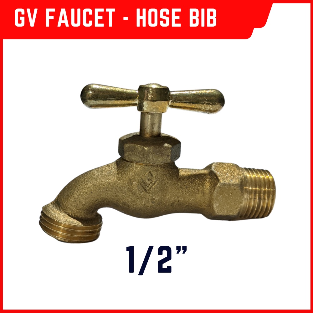 Faucet Hose Bib GV 1/2 inches (FH12G) | Shopee Philippines