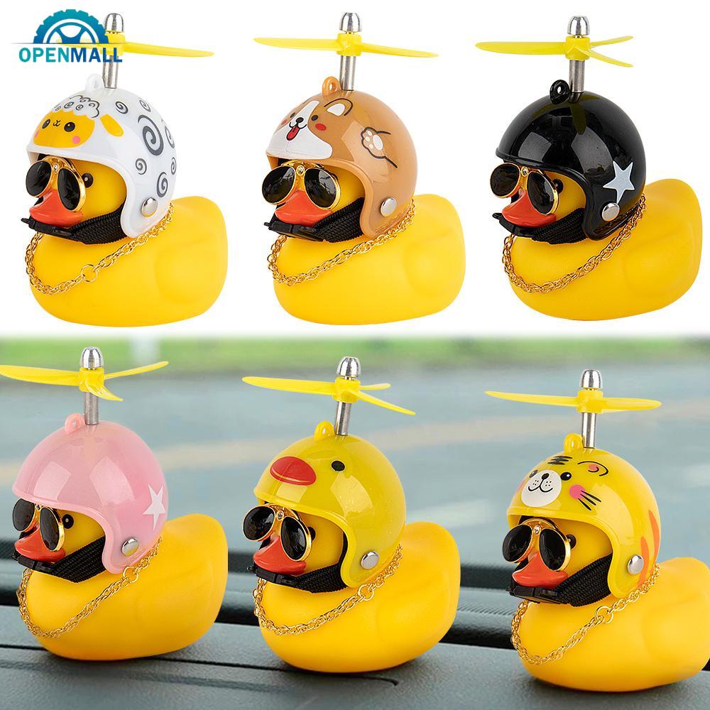 OM Duck Toy with Sticker Silicone Broken Wind Yellow Duck Propeller ...