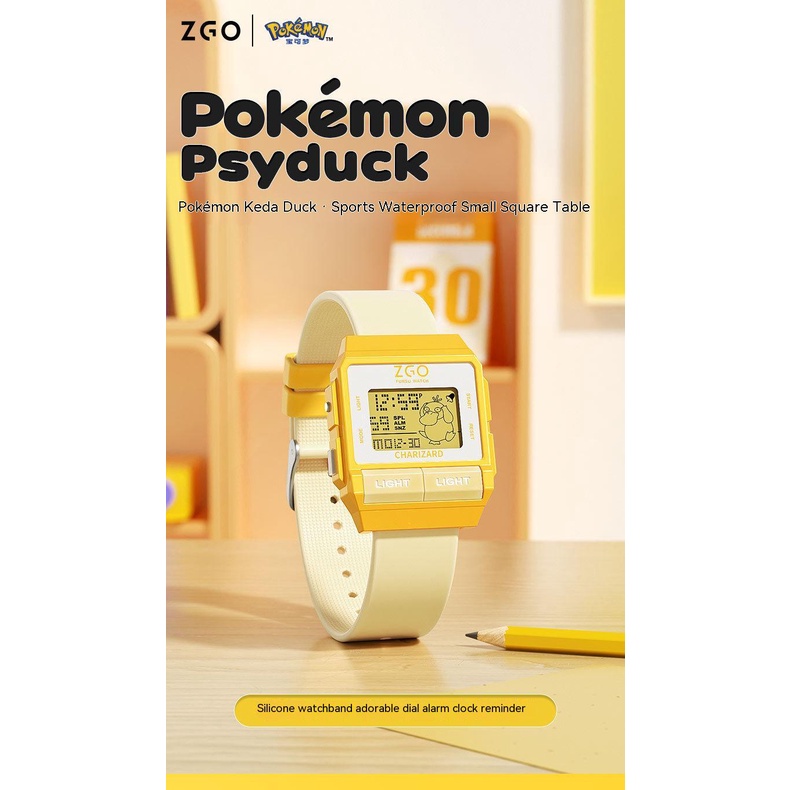 Original Pokemon Joint ZGO Anime Watches Psyduck Charmander Waterproof ...