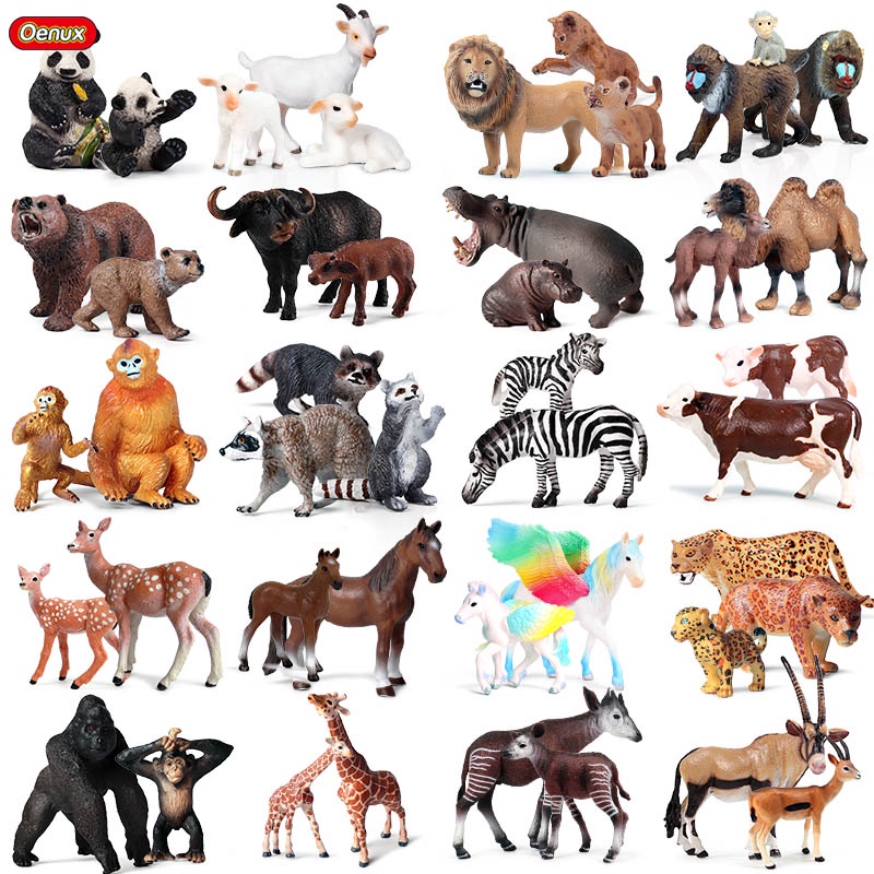 African Wild Animals Simulation Lion Giraffe Horse Deer Camel Cow ...