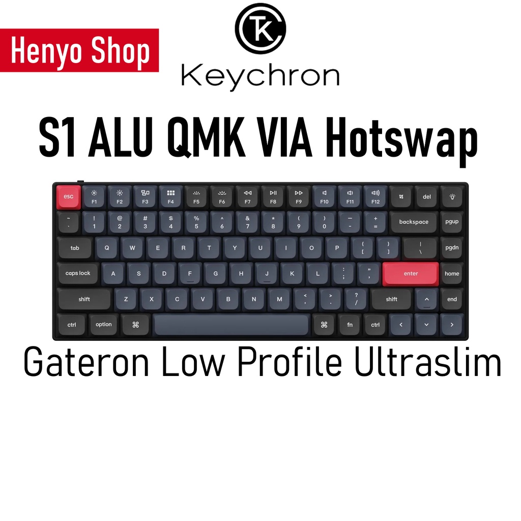 Keychron S1 RGB QMK Mechanical Keyboard HotSwap 84-keys 75% ANSI Layout | Shopee Philippines