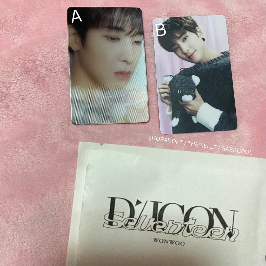 SEVENTEEN DICON DFesta Mini WONWOO Special Photocards — lenticular ...