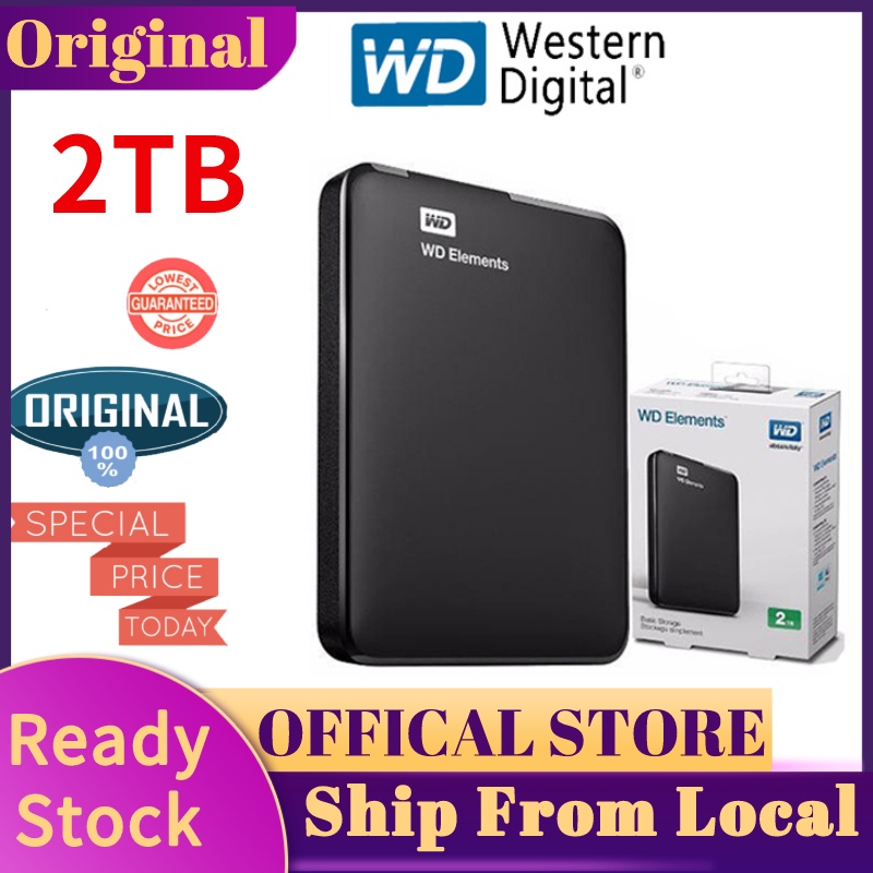Western Digital WD 2TB/1TB/500GB External Hard Drive Hdd USB3.0 Hard ...