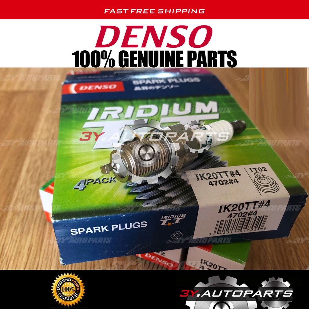 IK20TT DENSO (4pcs) IK20 NEW SPEC IRIDIUM TT SPARK PLUG 4702 | Shopee ...