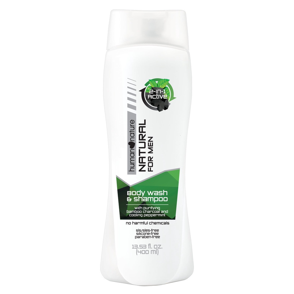 Human Nature 2-in-1 Active Body Wash and Shampoo 400ml | Shopee Philippines