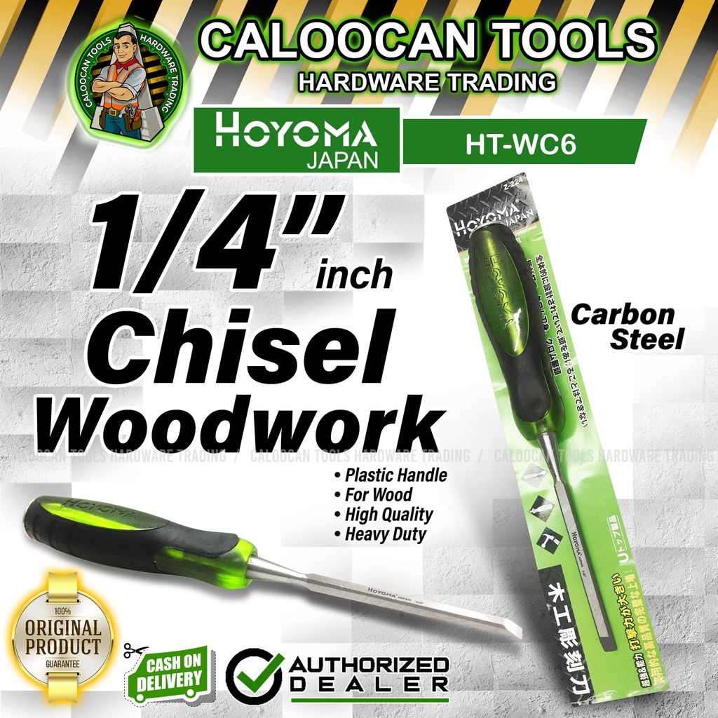 HOYOMA Japan Woodworking Chisel (1/4", 3/8") CALOOCAN TOOLS | Shopee ...