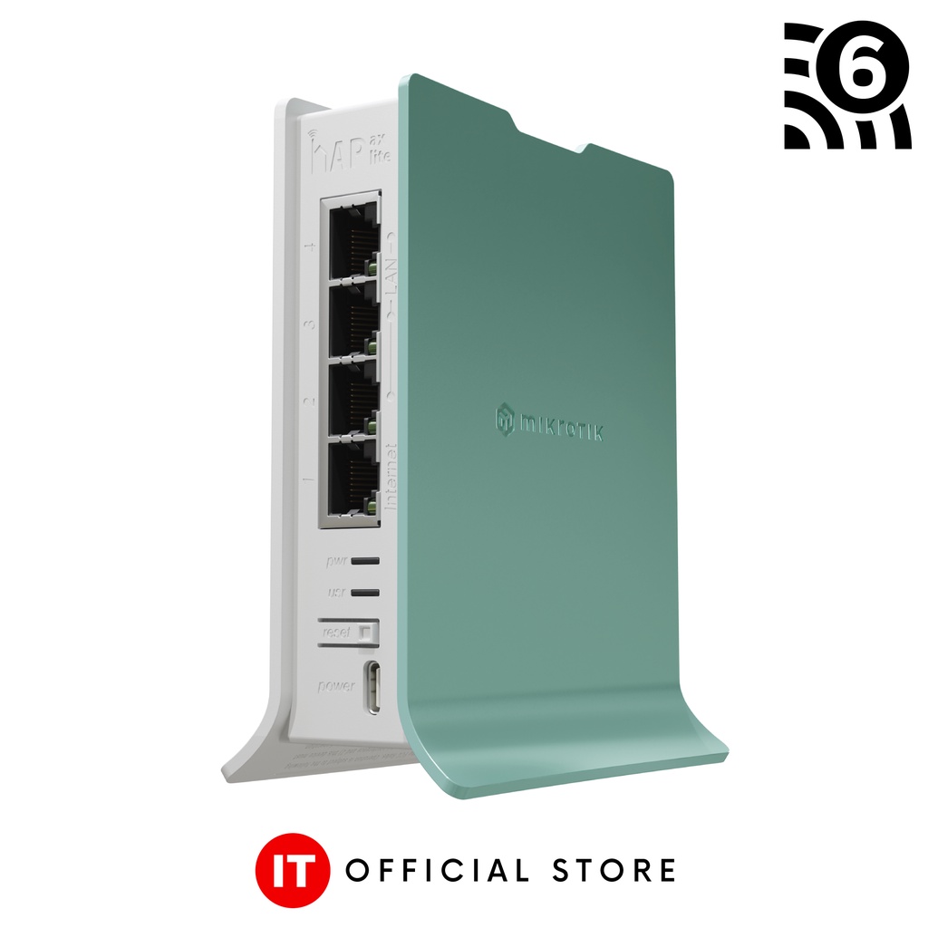 MikroTik hAP AX Lite - AX600 Single band Wi-Fi 6, 4-Port Router ...