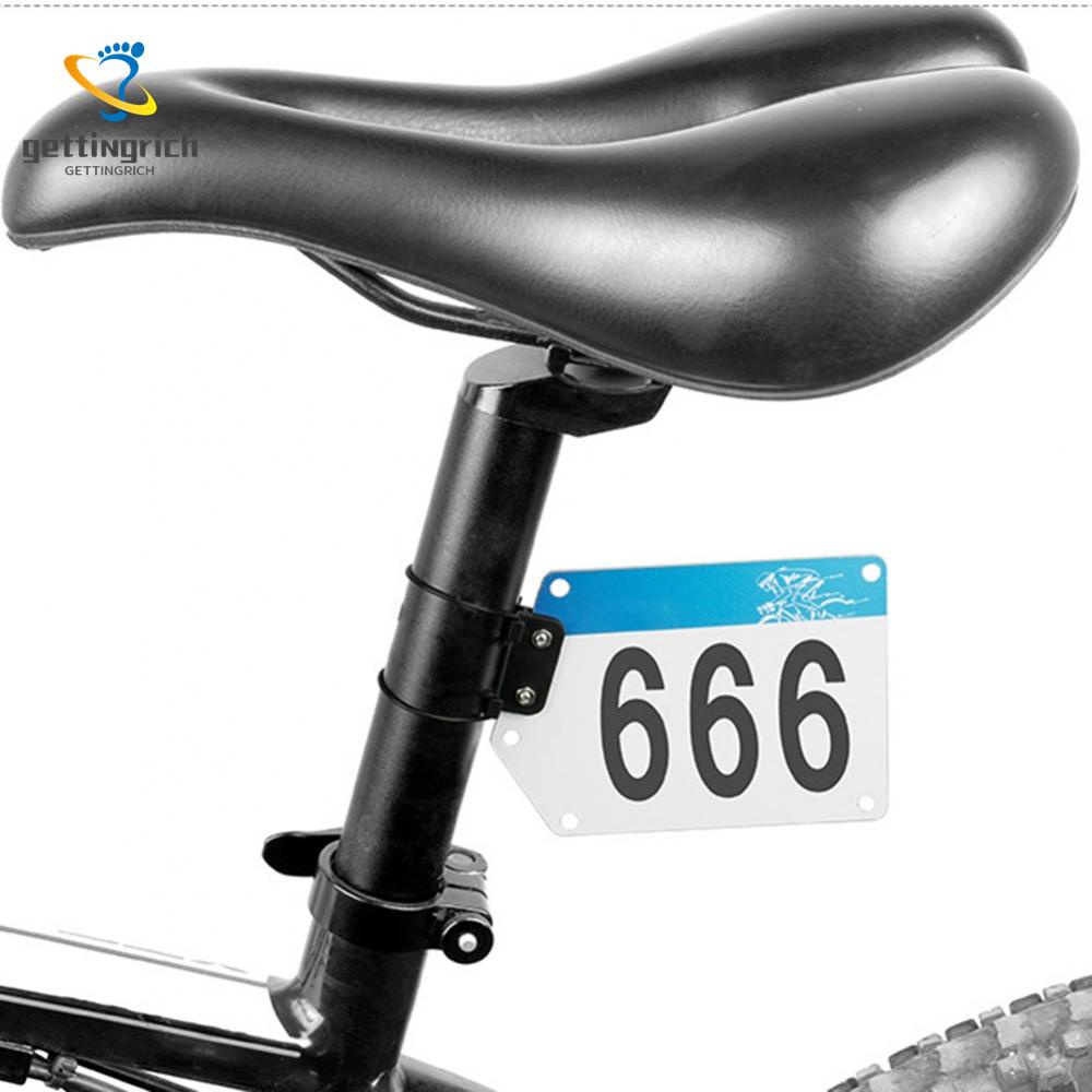Bike Triathlon Race Number Plate Mount Bicycle Seatpost Holder with ...