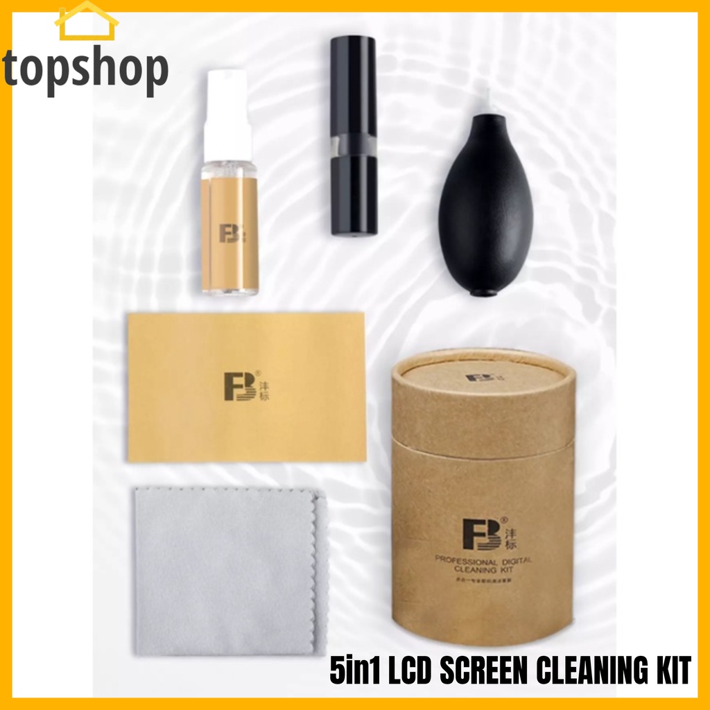 TOPSHOP LCD Screen Cleaning Kit, Computer TV Mobile Phone Laptop Camera ...