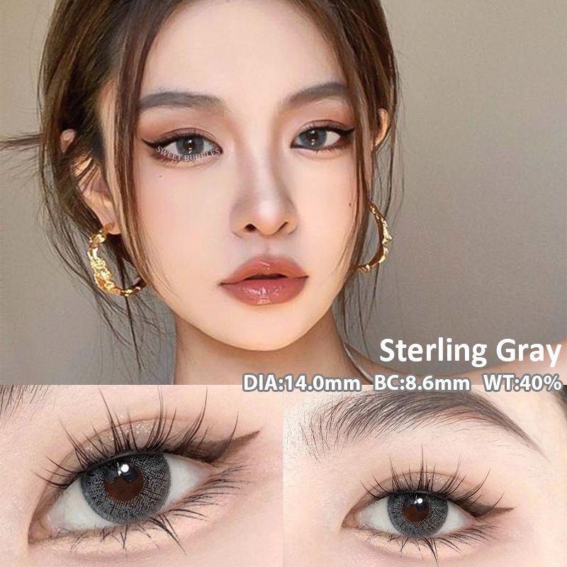 【COD&Free Gift】2PCS=1 Pair Contact lense Blue Brown Eyes Makeup Soft ...