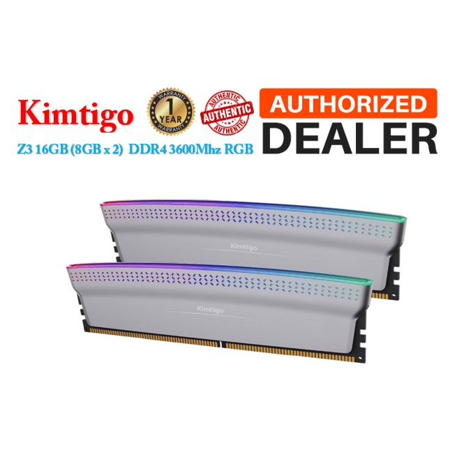 DDR4 3600Mhz BLUE Kimtigo Z3 RGB 16GB (2x 8GB) DDR4 3200MHz Memory ...